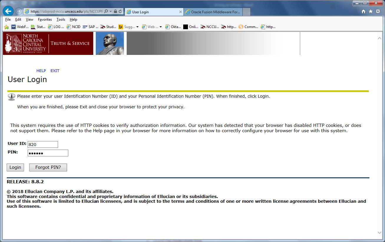 Banner SSB Proxy Set-up | myEOL | NCCU